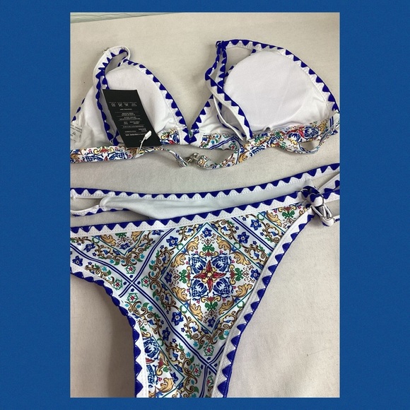 Swim | Blue Two Piece Swimsuit | Poshmark